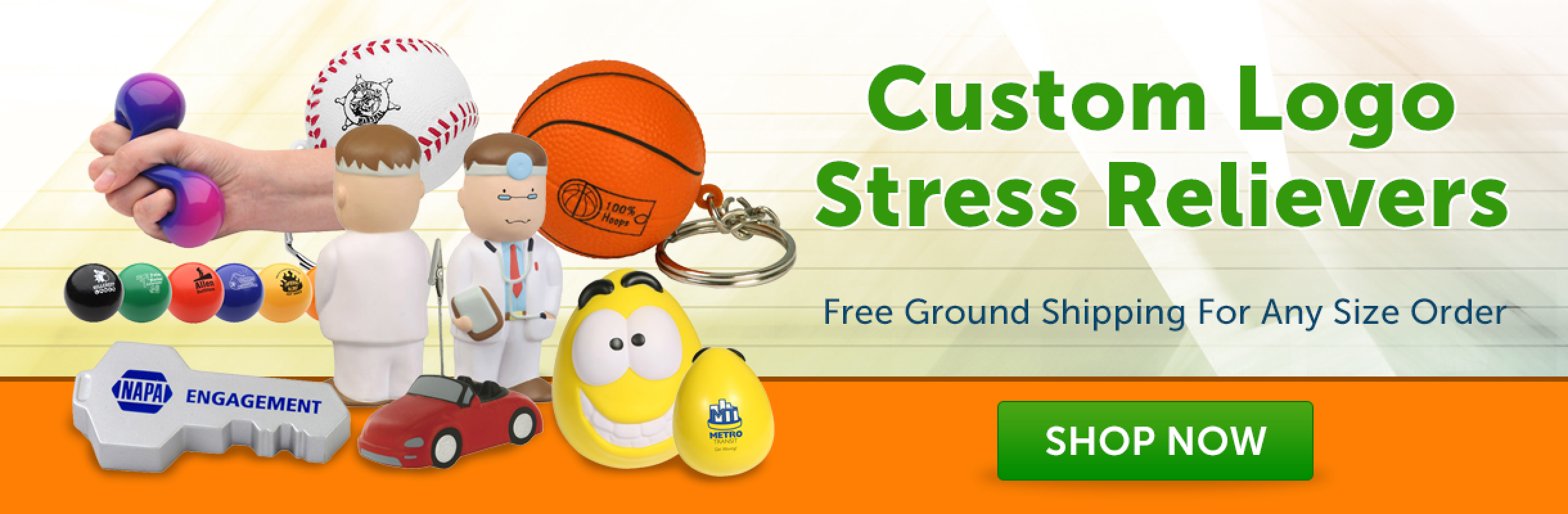 Custom Logo Stress Relievers, Promo stress toys, Personalized ...