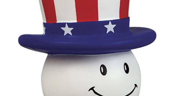 Custom Logo Patriotic Mad Cap Stress Toys