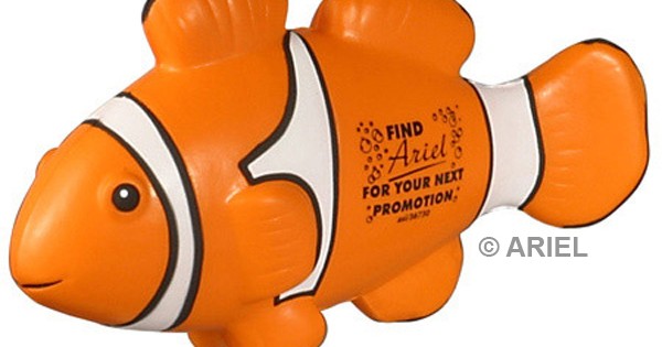 Custom Logo Clown Fish Stress Toy